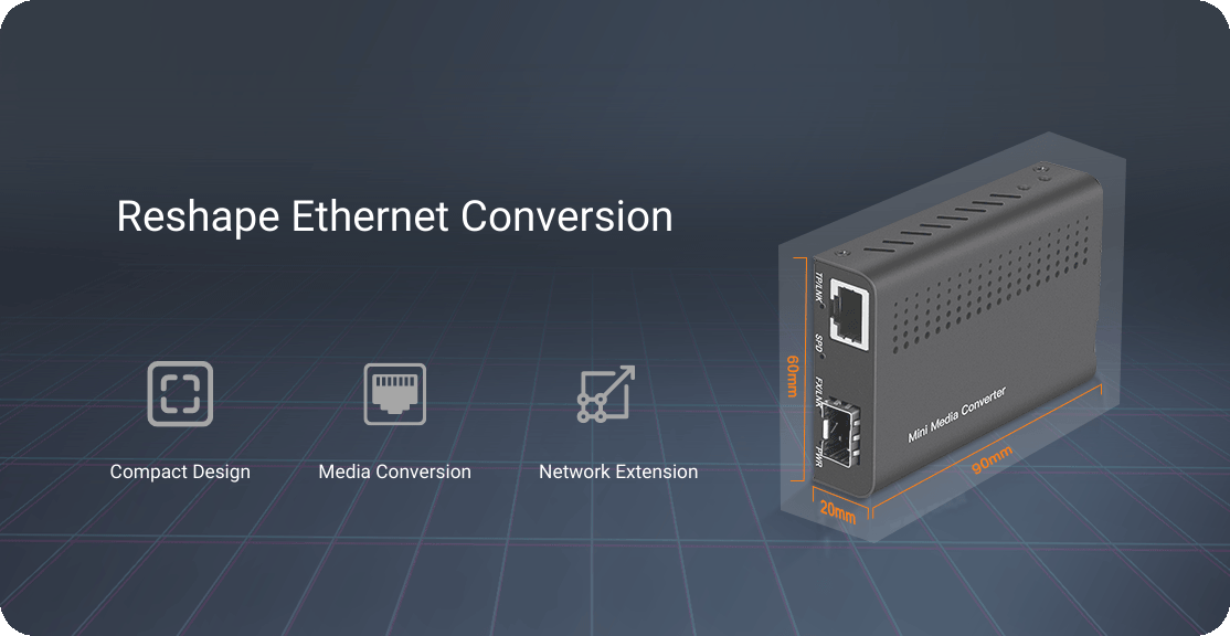 Mini Gigabit Ethernet Fiber Media Converter | Fiberroad
